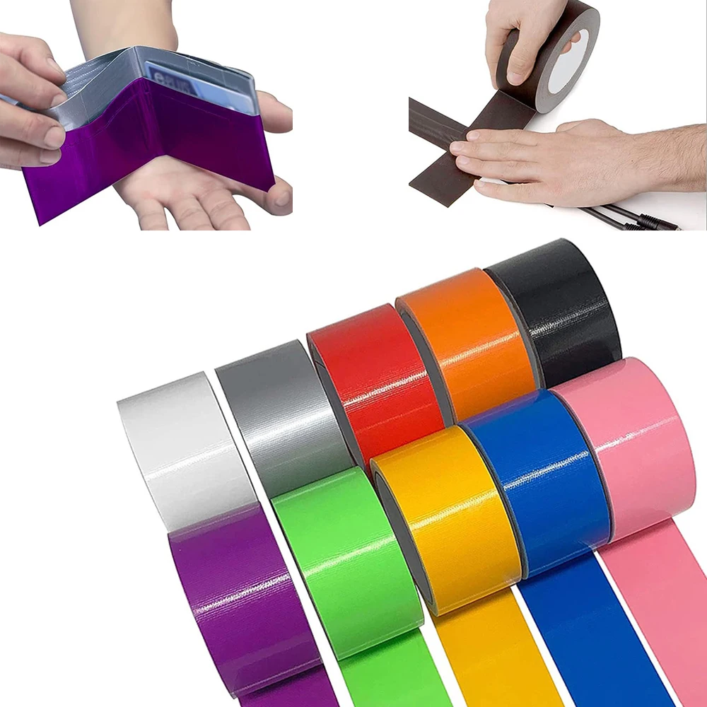 4-8cm-10m-Colored-Super-Self-adhesive-Fabric-Tape-Waterproof-Heavy-Duty ...