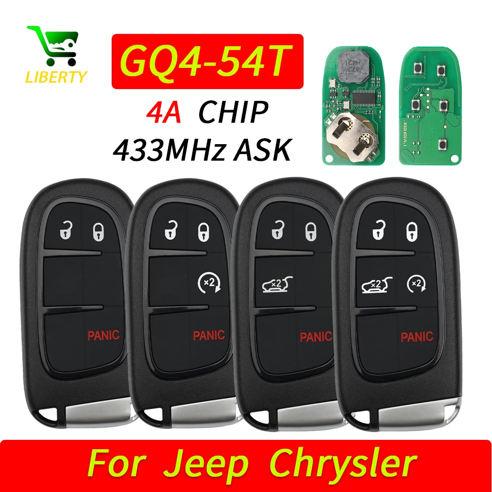 Liberty GQ4-54T 4A Chip 433MHz Proximity Car Remote Control Key Fob For ...