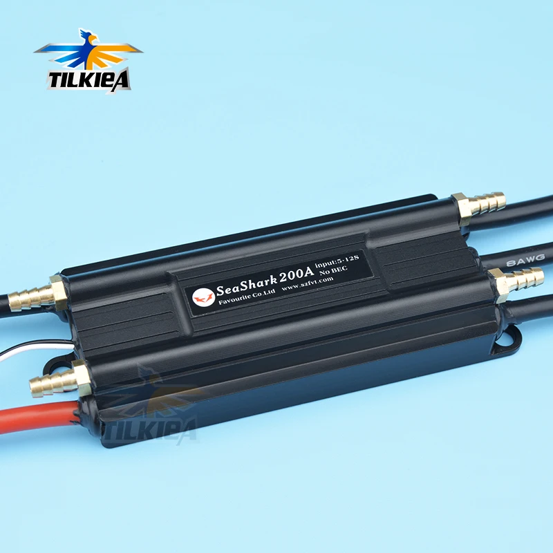 SeaShark 200A Brushless Water Cooling ESC Waterproof 5s-12s High ...