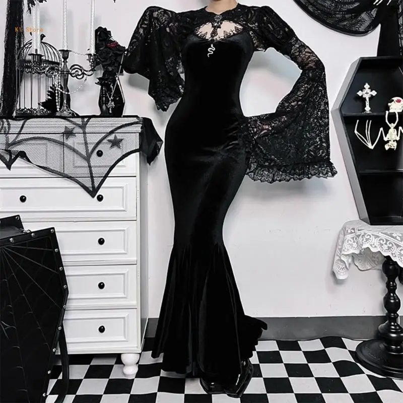 Comfortable-and-Versatile-Dress-Goth-Shrug-Black-Gothic-Victorian-Half ...