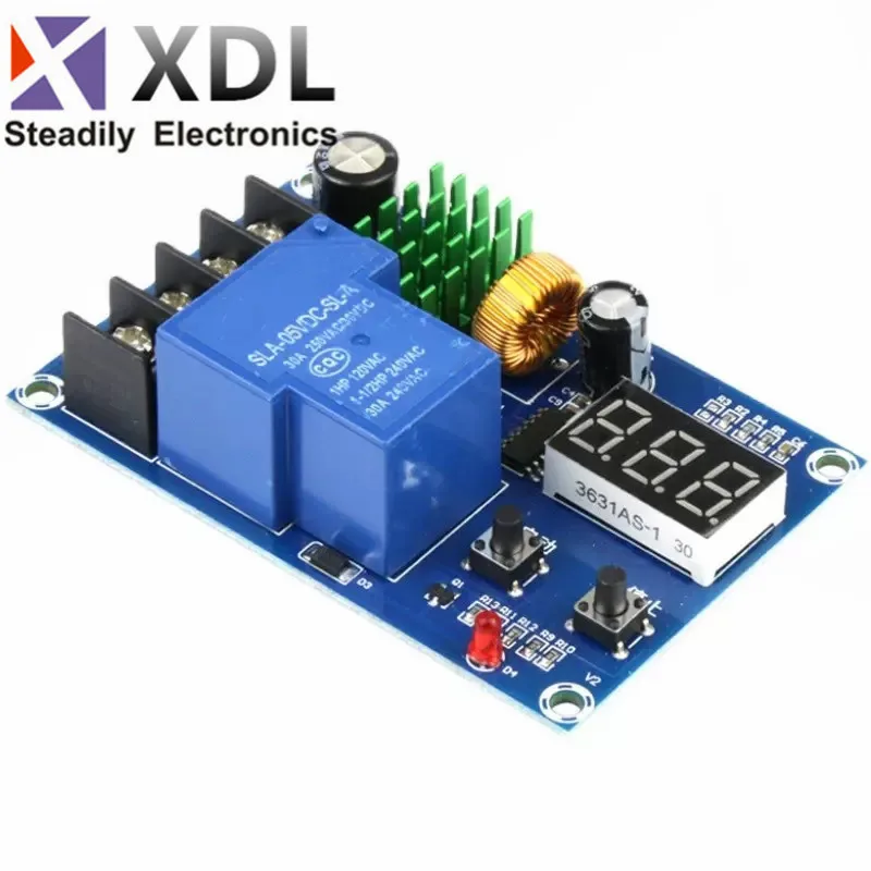 XH-M604 Battery Charger Control Module DC 6-60V Storage Lithium Battery Charging Control Switch ...