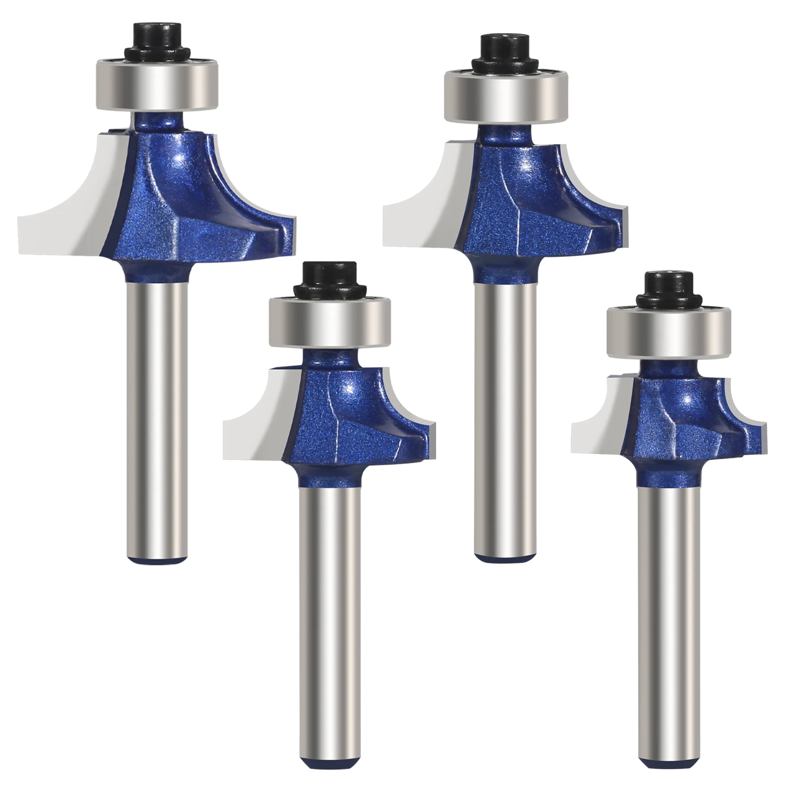 HEDA-4pcs-6-35mm-1-4-Shank-Corner-Round-Professional-level-Over-Router ...