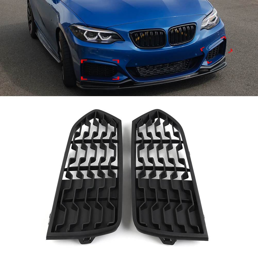 Car-Front-Bumper-Fog-Light-Lamp-Grille-Closed-Mesh-Grill-W-O-Light-Hole ...