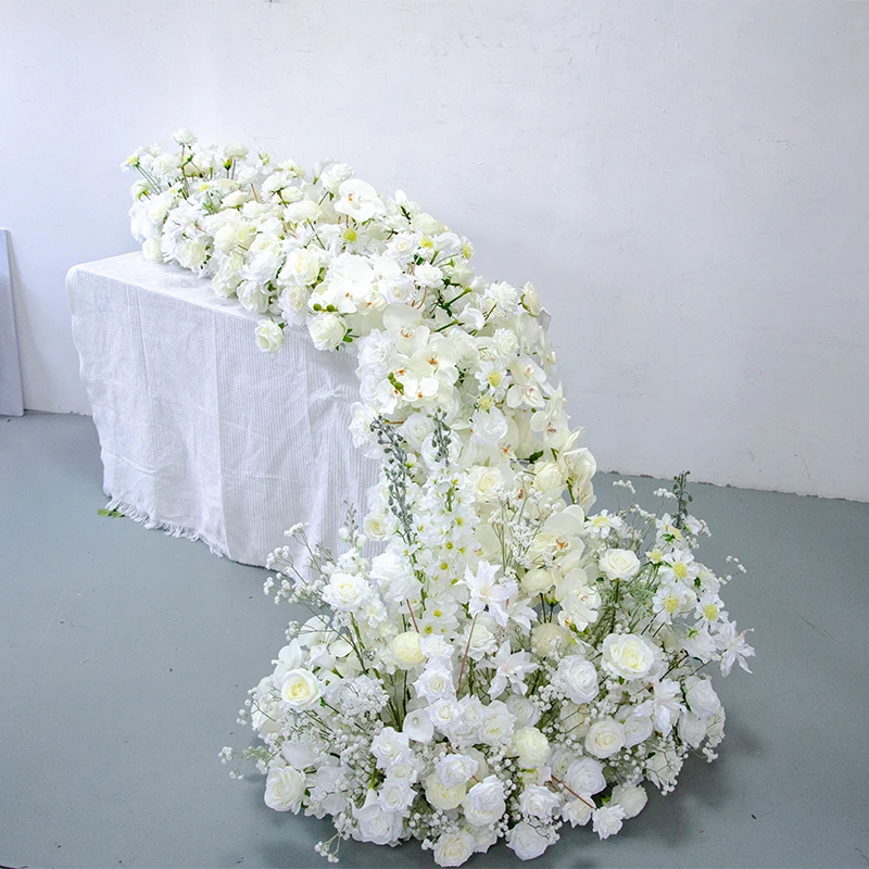 200cm-Sofa-Table-Runner-Flower-Wedding-Backdrop-Arch-Decoration-Flower ...