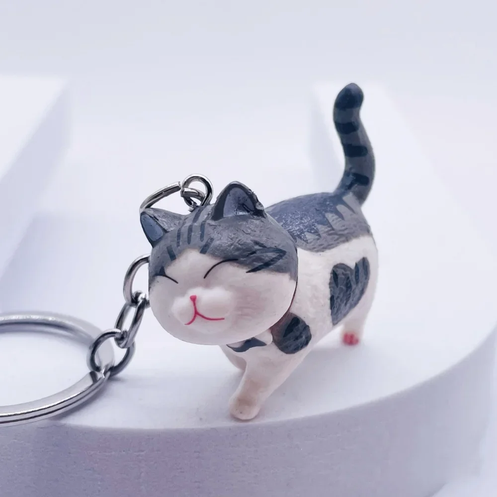 New-Cartoon-Cat-Keychain-Lovely-Animal-Pendant-Keyring-For-Men-Women ...