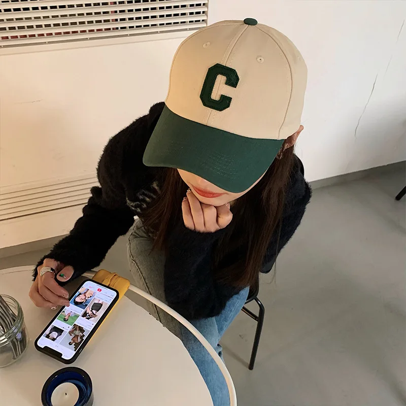 Kpop-gorra-de-b-isbol-con-bordado-de-letra-C-para-hombre-y-mujer-gorro ...