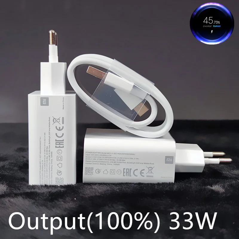Xiaomi 33W Original Turbo Charger Fast Charging Phone Adapter 6A 1/1.5/ ...