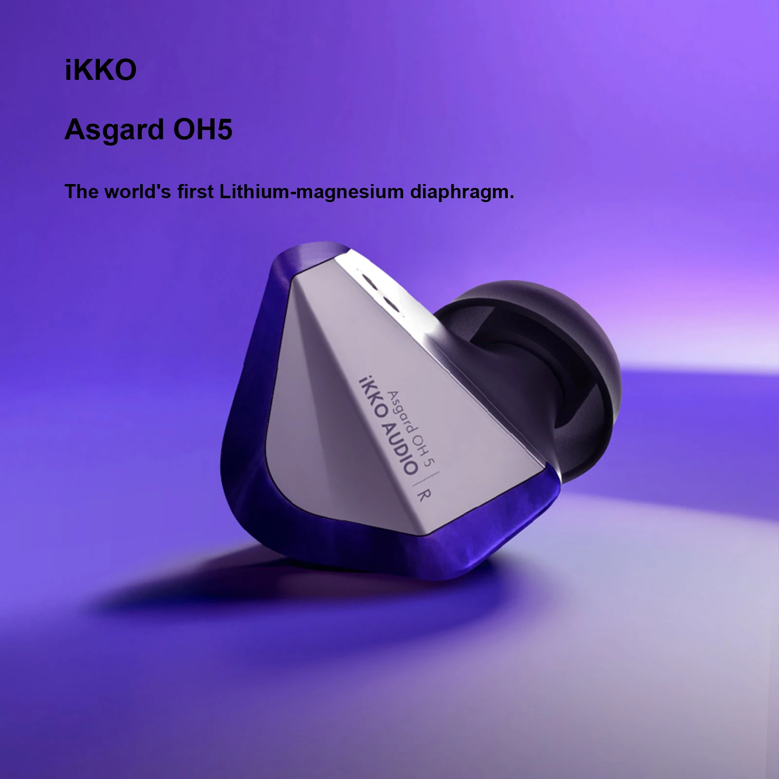 iKKO Asgard OH5 Wired Earphone HIFI Headphones iem Headset The World's First Lithium-magnesium ...