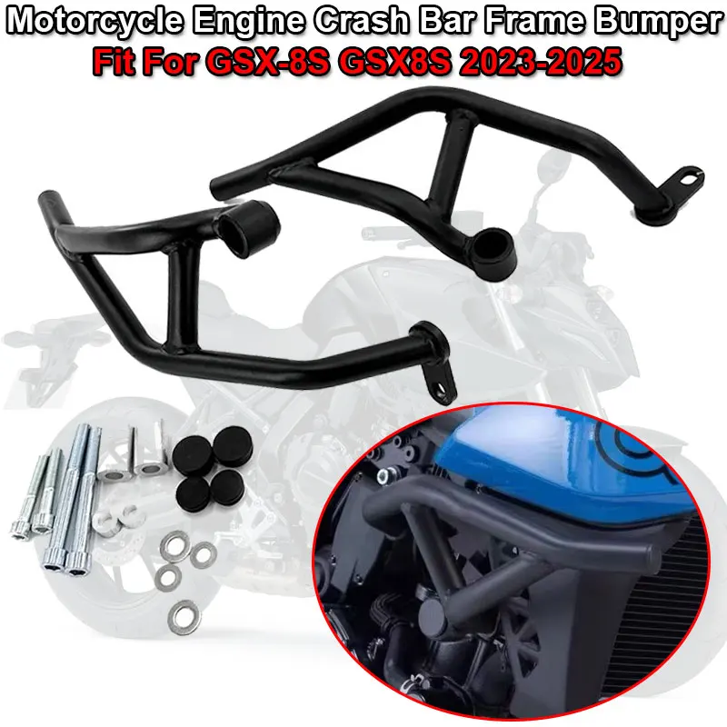 GSX 8S Motorcycle Accessories Highway Engine Crash Bar Frame Bumper Fit ...