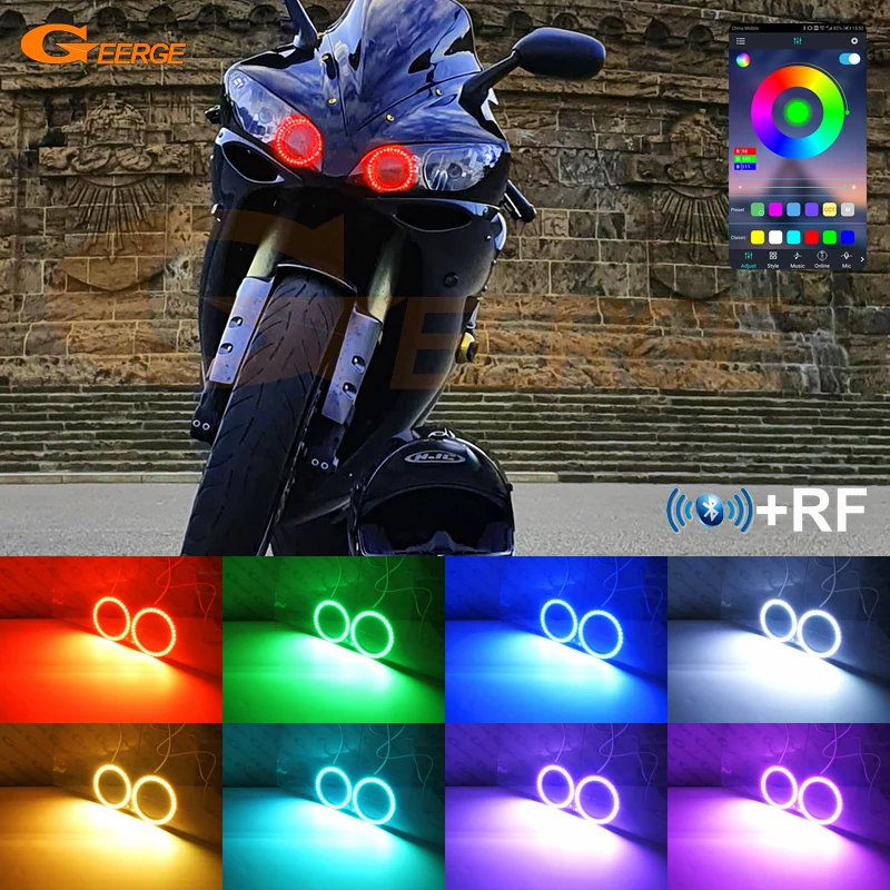For-Yamaha-R1-YZF-R1-2004-2005-2006-2007-2008-RF-Remote-BT-App-Multi ...
