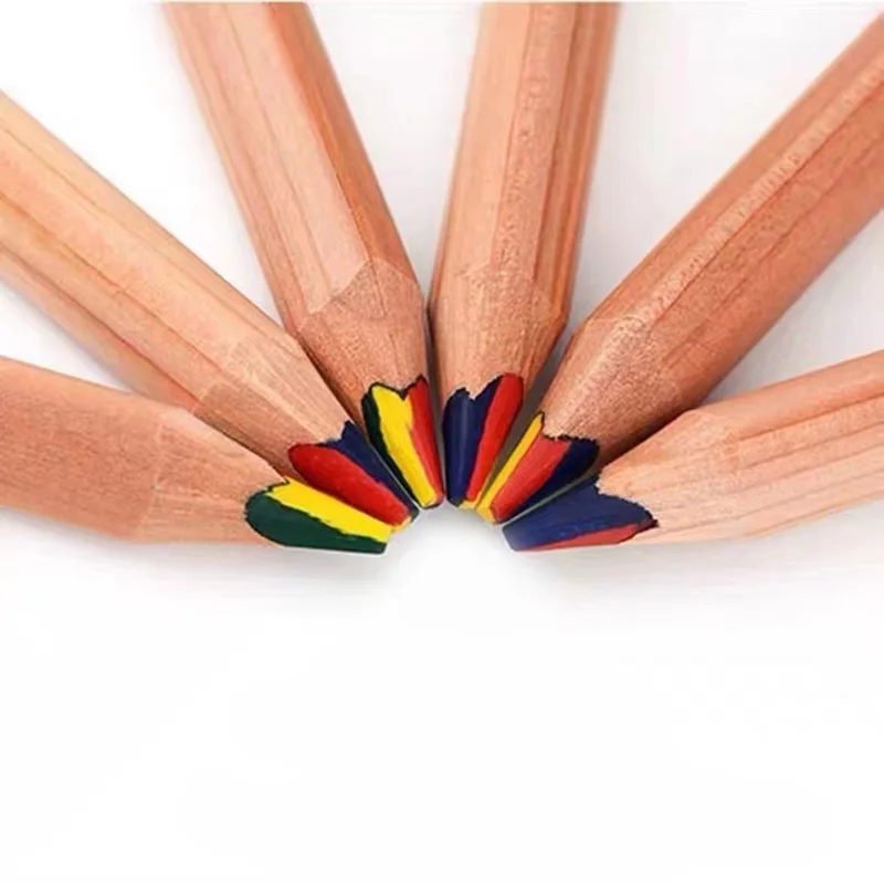 3-5pcs/set 2B Four-color Color Pencils with The Same Core Design ...