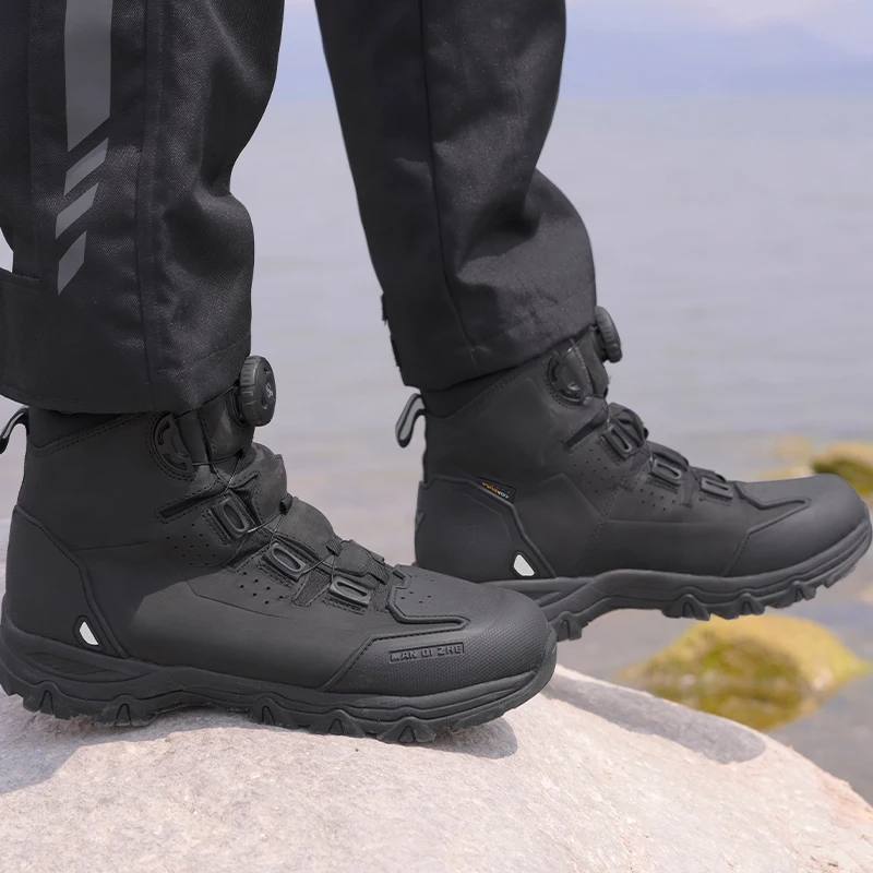 2024-Waterproof-Motorcycle-Boots-Cowhide-Motocross-Boots-Fall ...