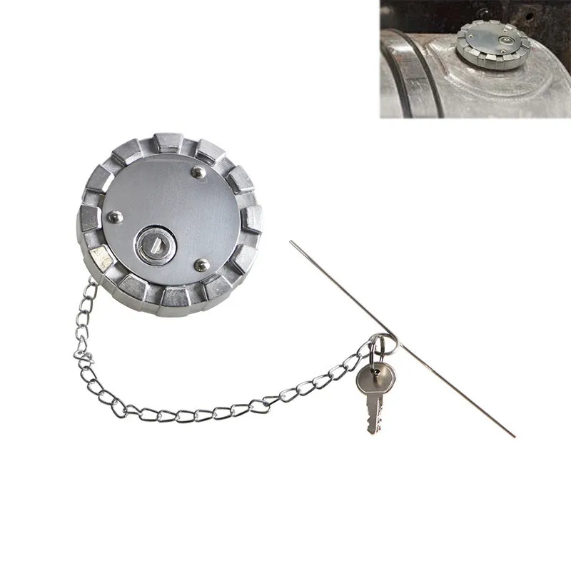 Locking Diesel Fuel Cap for 3 1/2" Course Thread 5.5 TPI Vented Semi ...