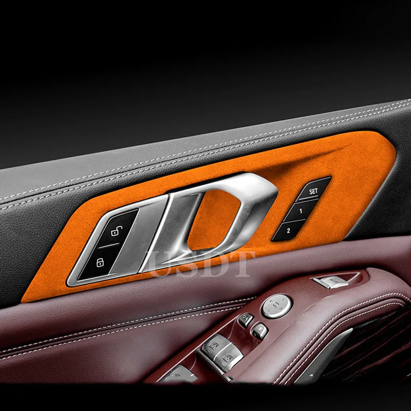 4PCS For BMW X5 G05 2019 2020 2021 2022 2023 2024 Top Suede Interior ...