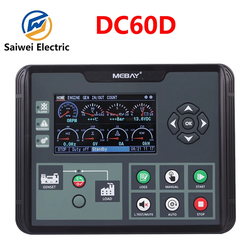 DC60D-DC62D-DC62DR-Mebay-generator-controller-panel-LCD-display-engine ...