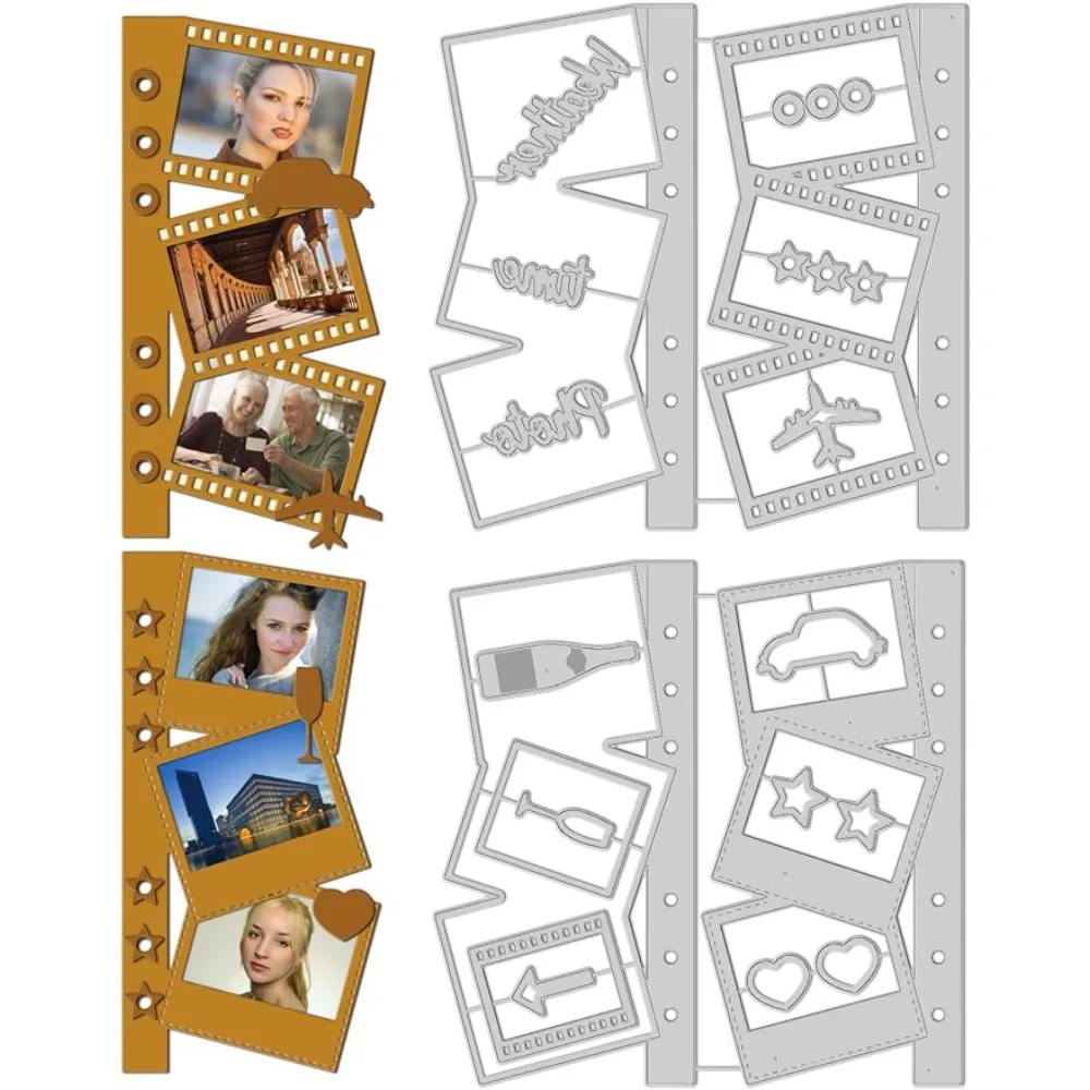 Retro-Classic-Theme-Cut-Dies-Pocket-Photo-Frame-Card-Film-Photo-Frame ...
