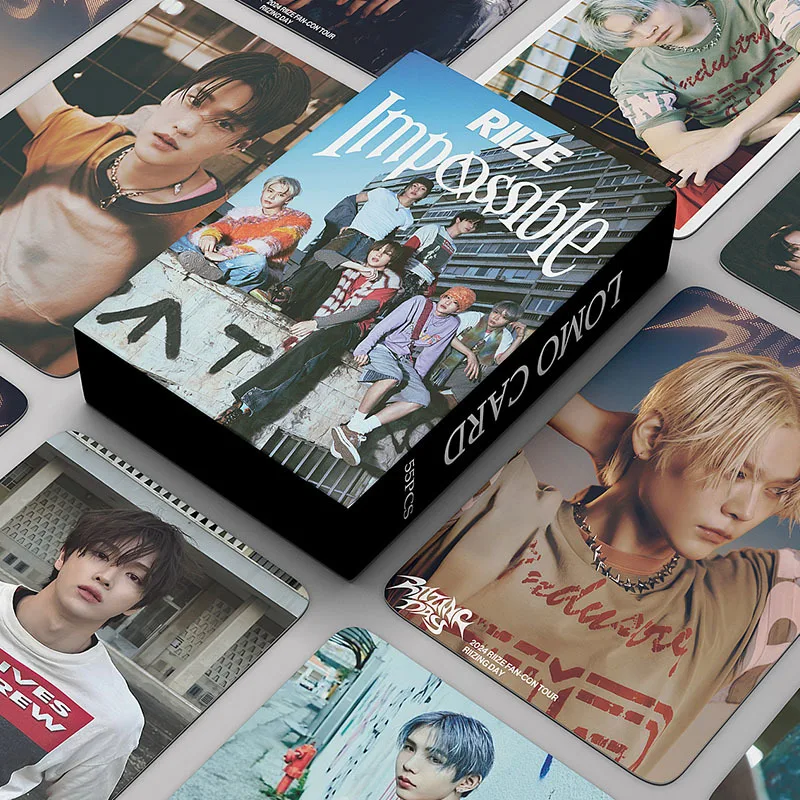 KPOP-55pcs-set-RIIZE-new-album-collector-card-Impossible-postcard ...