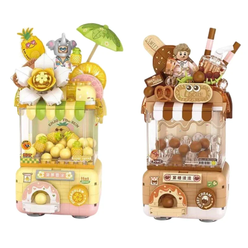 Cute-Mini-Gashapon-Machine-Building-Blocks-Pineapple-Snow-Ice-Ornaments ...