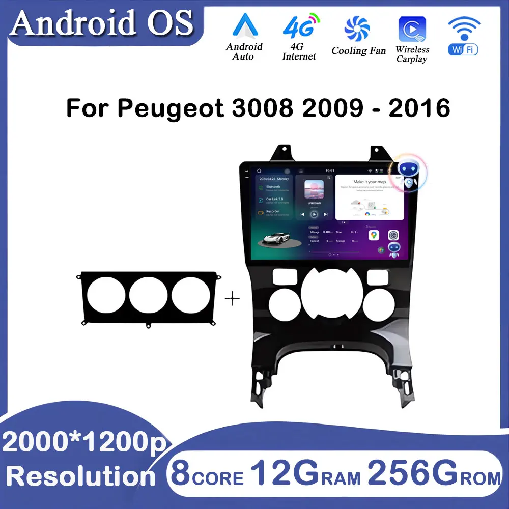 Android-Auto-for-Peugeot-3008-2009-2016-GPS-Navigation-Car-Radio-Multimedia-Player-Touch-Screen ...