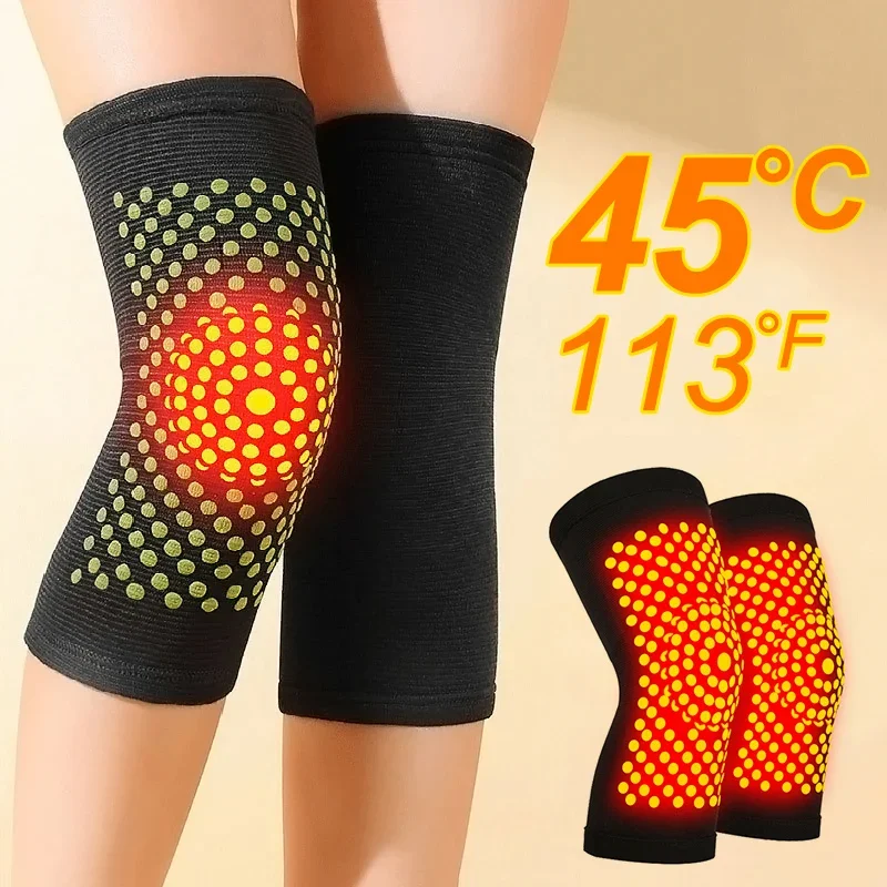 2PCS-New-Self-Heating-Knee-Braces-Sleeve-Tourmaline-Knee-Support-Far ...