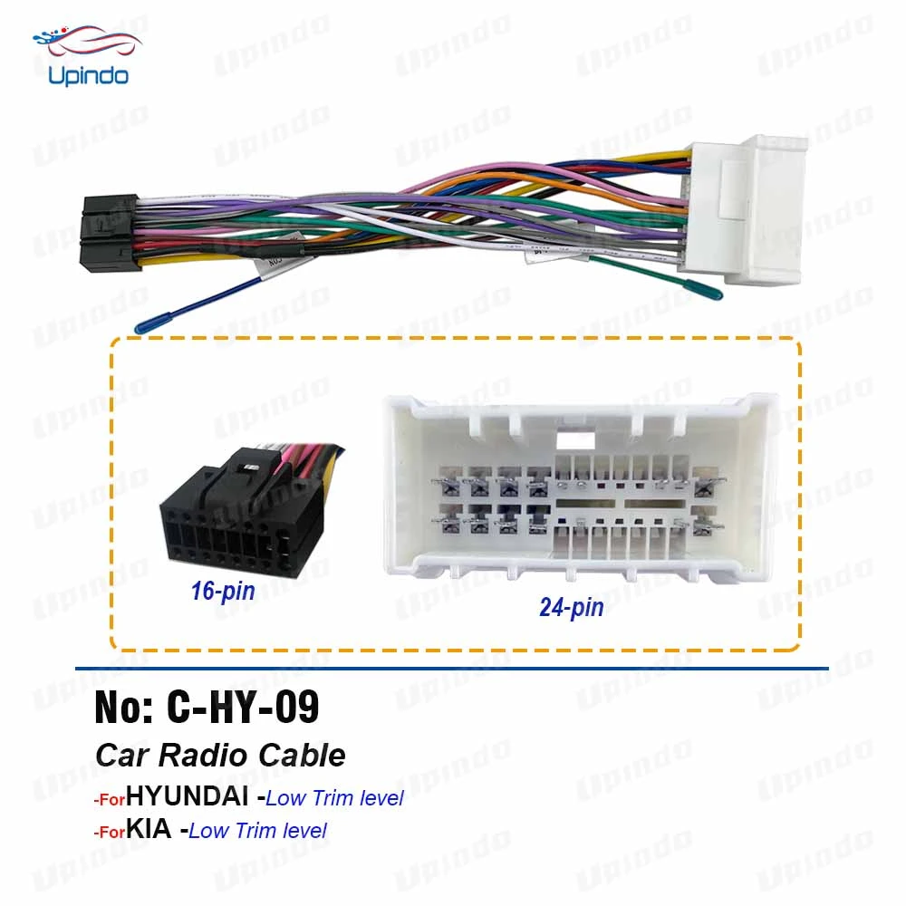 Car Radio Cable Cd Player Power Wiring Harness Android Connector For ...