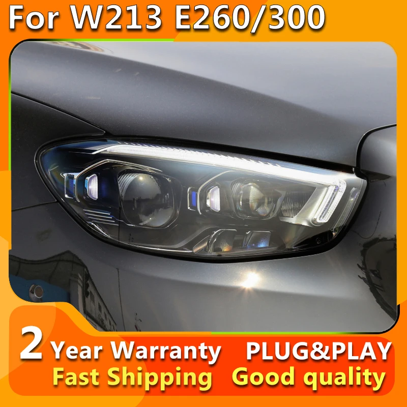 Car Styling For W213 Headlights 2021-2022 E200 E260 E300 Head Lamp Led Drl Turn Signal Angel ...