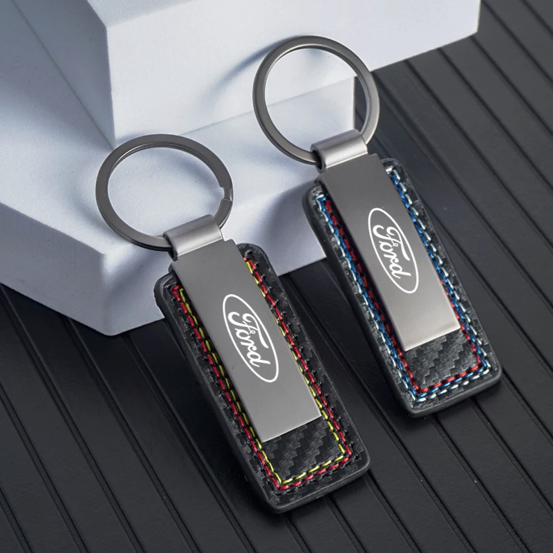 3D Metal Car Logo Key Rings Keychain For Ford F150 Ranger Fiesta Focus ...