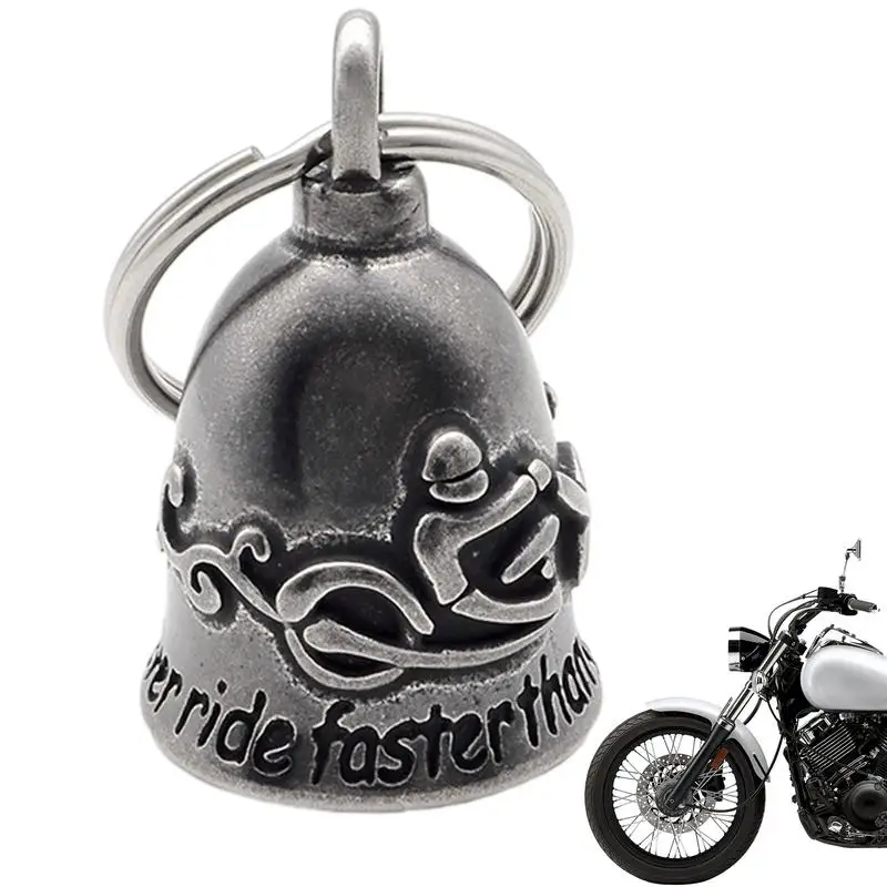 Biker-Bell-Keychain-Good-Luck-Punk-Retro-Motorcycle-Guardian-Bells ...