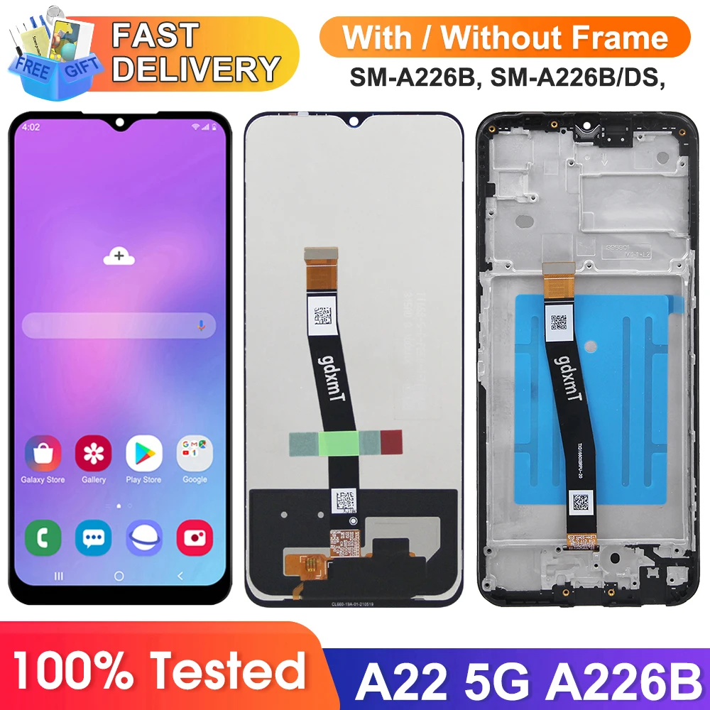A22 5G A226B A226B/DS Display Screen Assembly for Samsung Galaxy A22 5G ...
