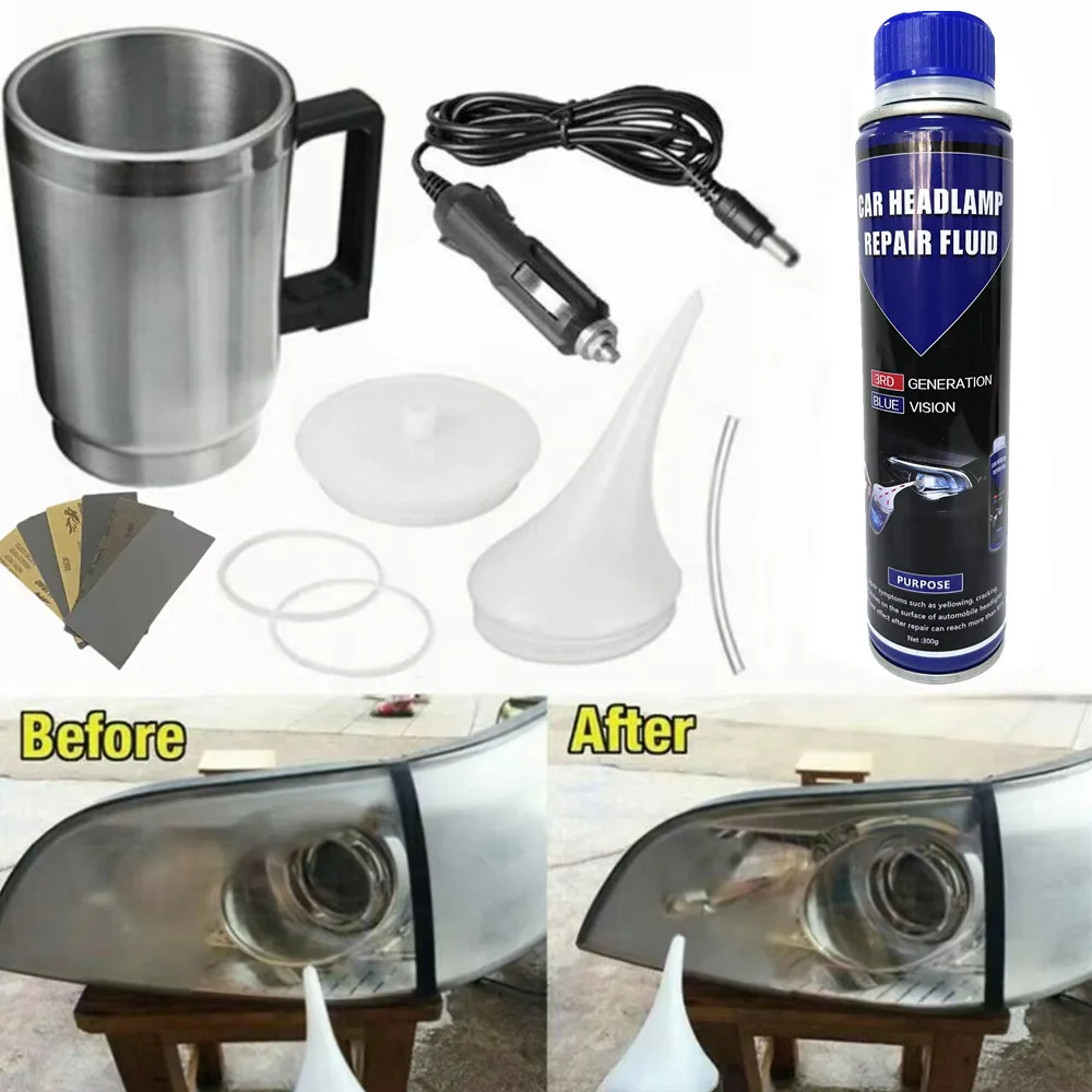 Refurbish-Headlight-Car-Polymer-Protect-Polish-Liquid-Cleaners-Kit-Anti ...