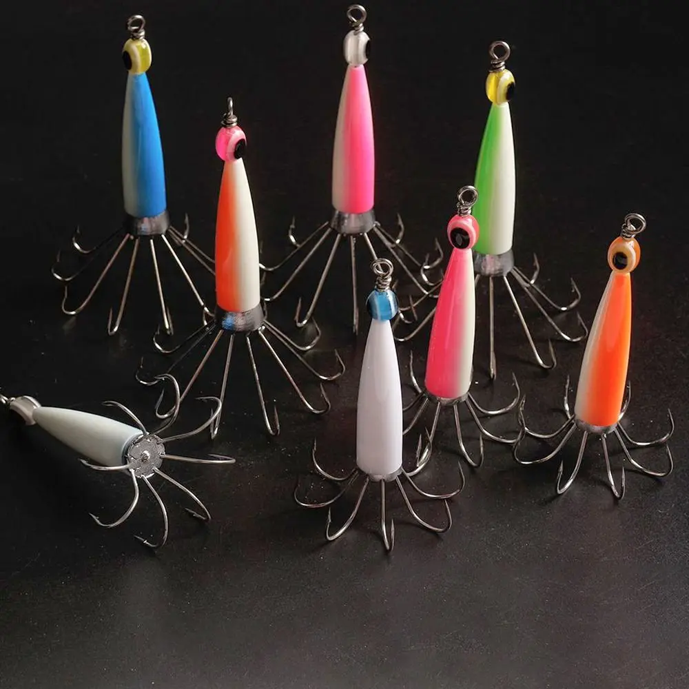 New-Style-Luminous-Angling-Jigs-Squid-Hook-with-fish-eyes-Fishing ...