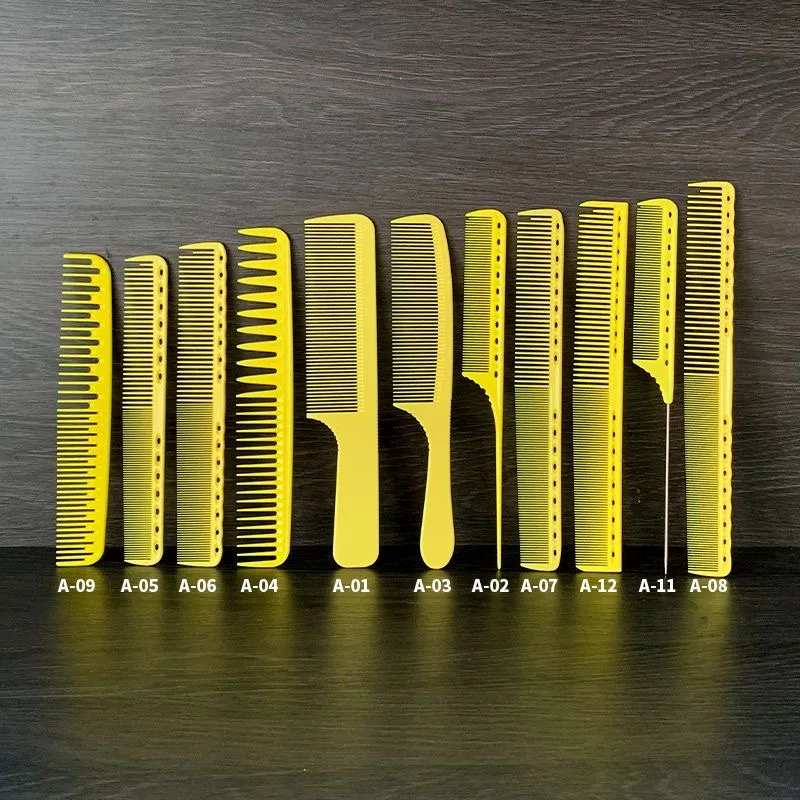 Yellow-Hair-Cutting-Comb-Deep-Blue-Hairdressing-Combs-Hair-Salon ...