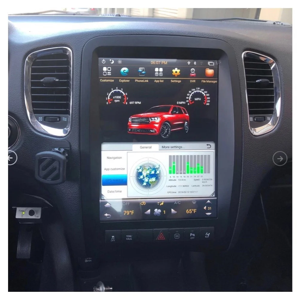 Para Dodge Durango 2012 2013 2014 2015 2016 2017 2018 2019 Tela De
