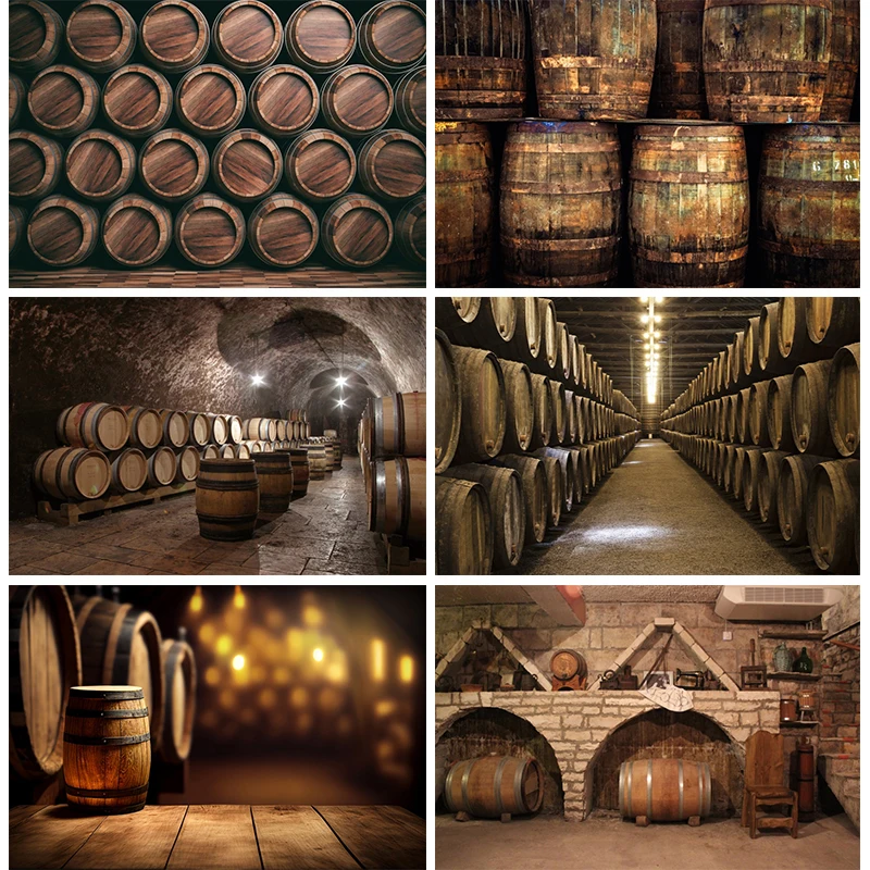 Photo Background Wine Cellar Decoration Banner Old Underground Cave ...