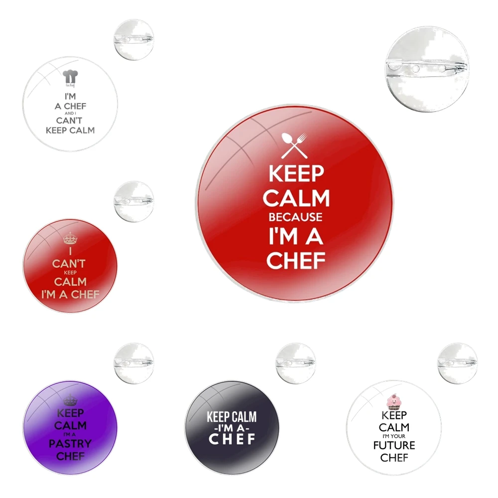 Keep-calm-i-m-a-Chef-Pins-Badge-Metal-Brooches-For-Clothes-Backpack ...