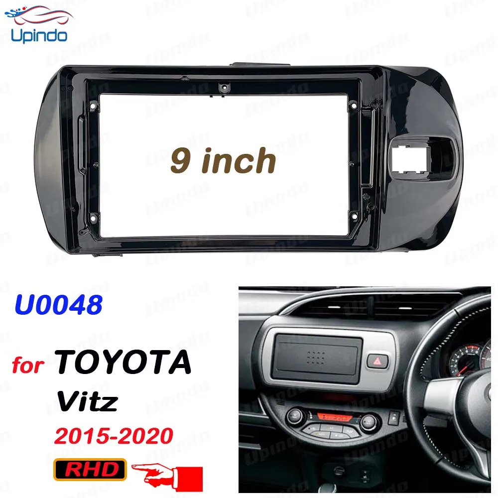 2-Din-9-Inch-Car-Radio-Installation-GPS-Mp5-Plastic-Fascia-Panel-Frame ...