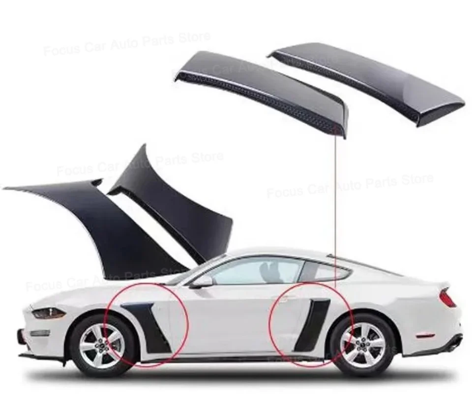Front Side Fender Door Scoops Plate For Mustang Car For Fender Scoops ...