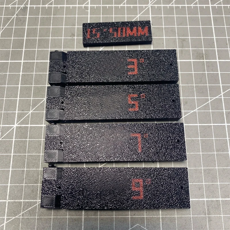 1Set 3°/5°/7°/9° 3mm Sponge Brake Angle Cutter 3D Printed Brake Pad ...