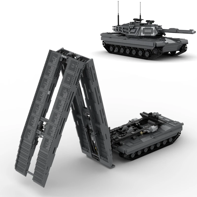 Us M1 Abrams Main Battle Tank Bricks Toys Upgraded Rc Electric Bridge ...