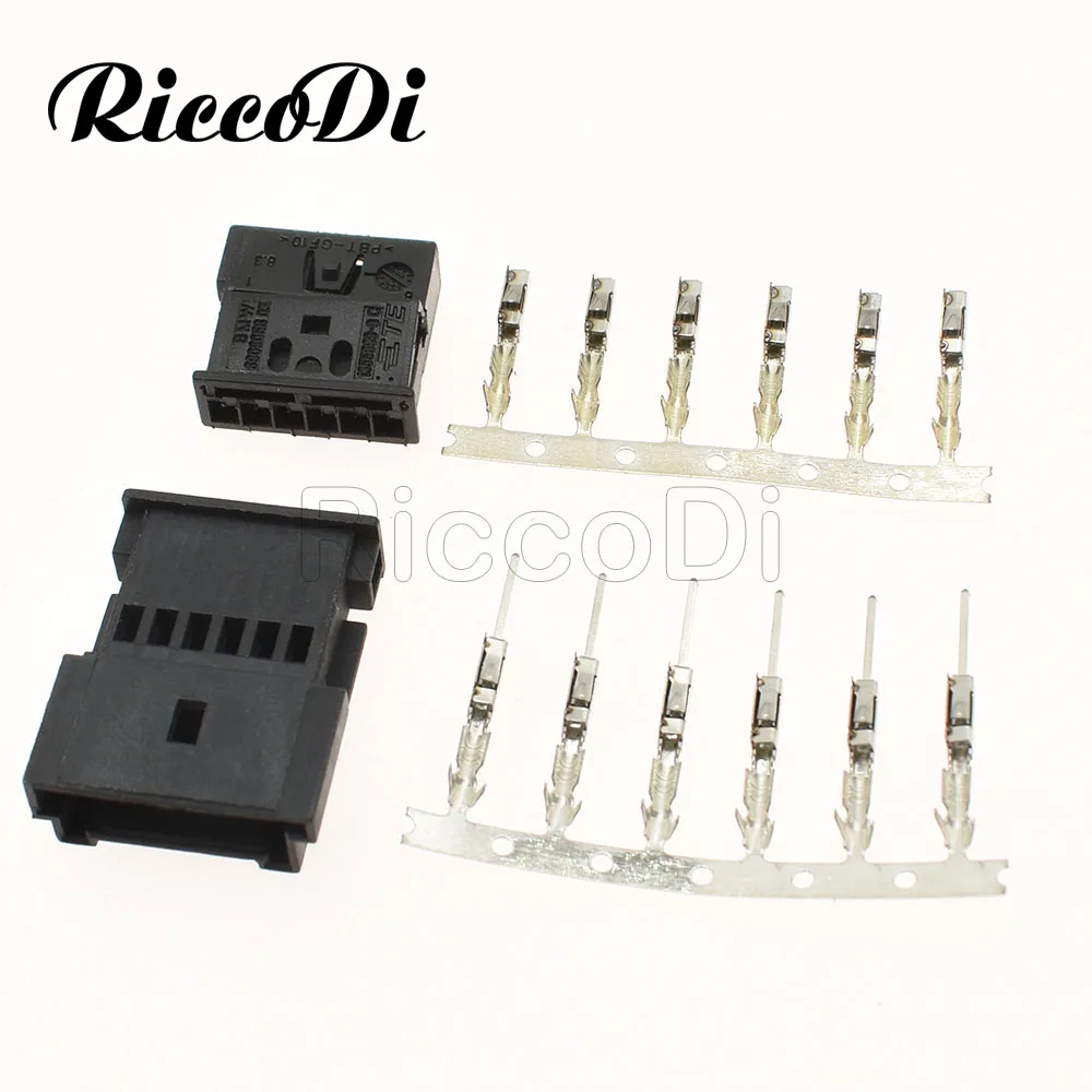 1-20 Sets 4Pin 0.6 mm Male Female Auto Electrical Plug Trunk License ...