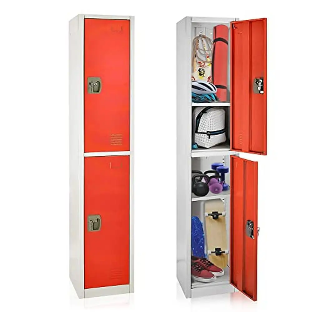 School-Locker-Storage-Unit-2-Door-Red-Vented-Secure-Shelves-Wall-Mount.jpg