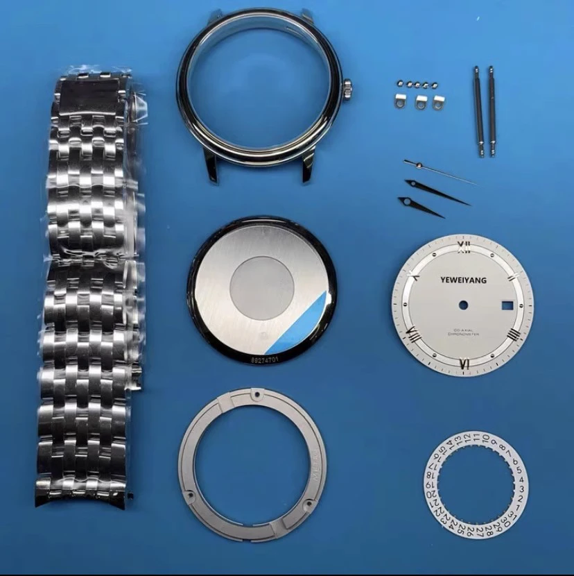 39MM-Watch-Case-Dial-Hands-Strap-Set-FOR-ETA-2824-Movement-Automatic ...