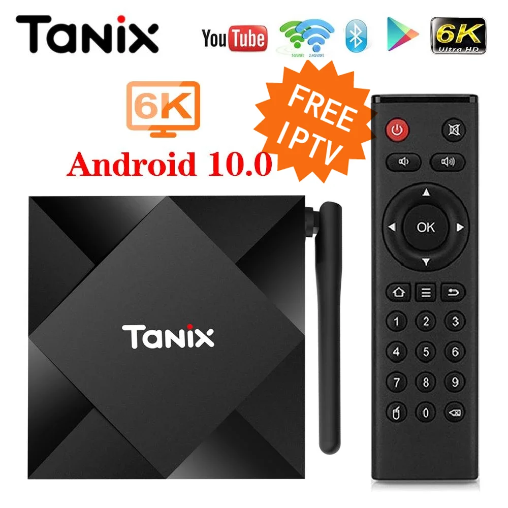 Tanix Tx6s Smart Tv Box Android 10 4gb Ram 32gb 64gb Allwinner H616 ...
