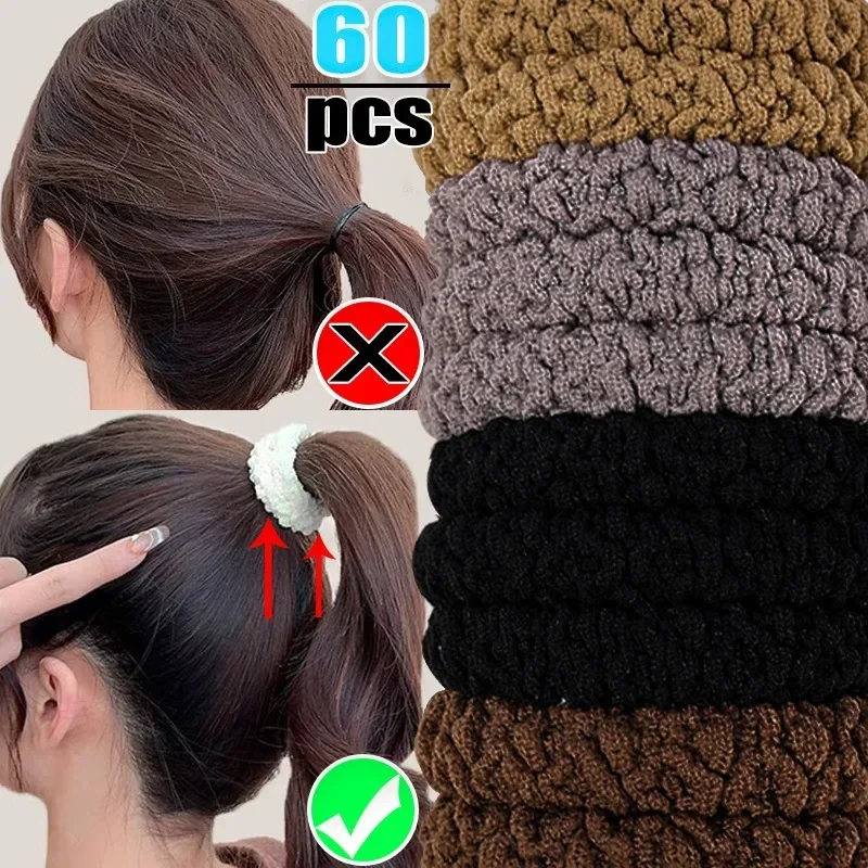 Ponytail Elastic Hair Tie Women Thick Sturdy Hairband Girls Fresh Ball ...