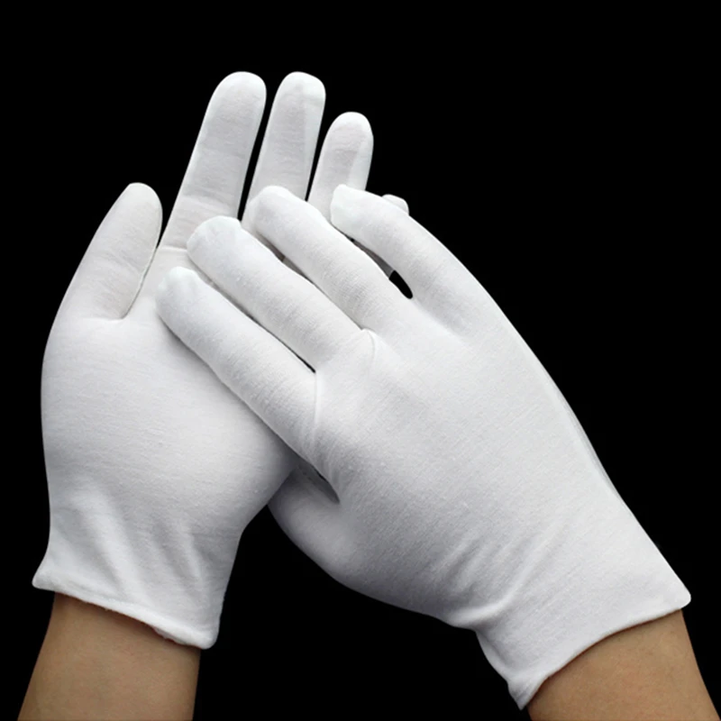 Gant ménage-vaisselle,Gants en coton blancs,12 paires,pour eczéma ...