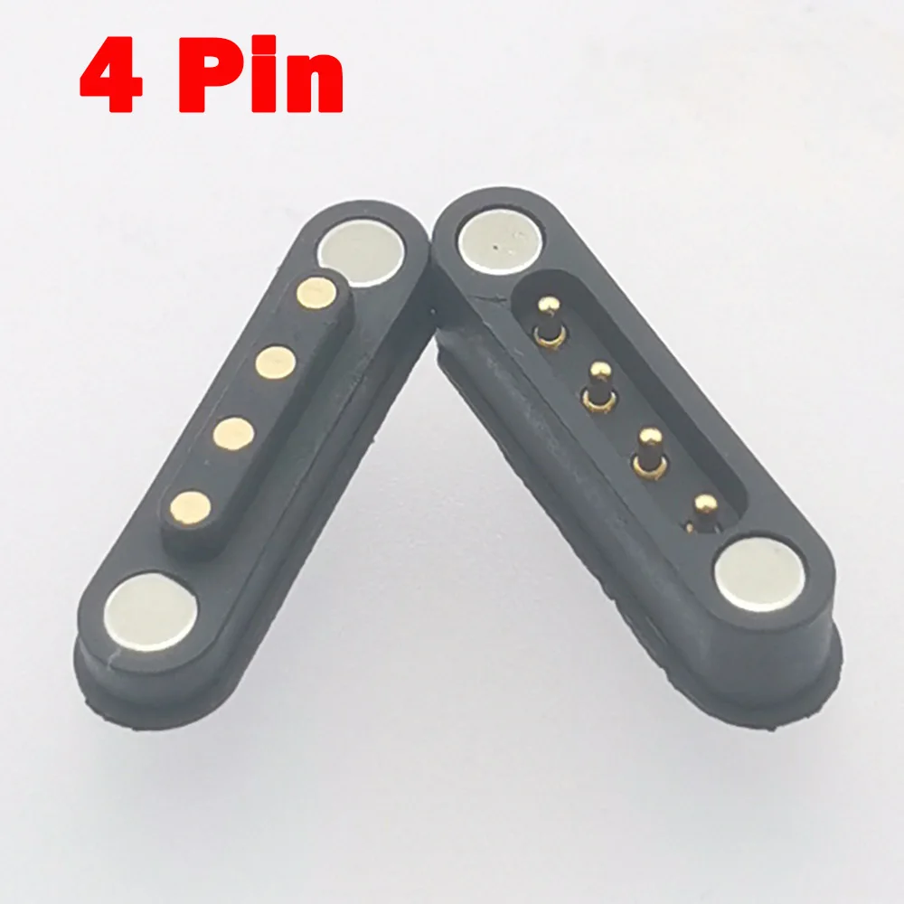 1PC-4-Pin-Spring-Loaded-Male-Female-Through-Holes-PCB-Connector-4P-3A ...