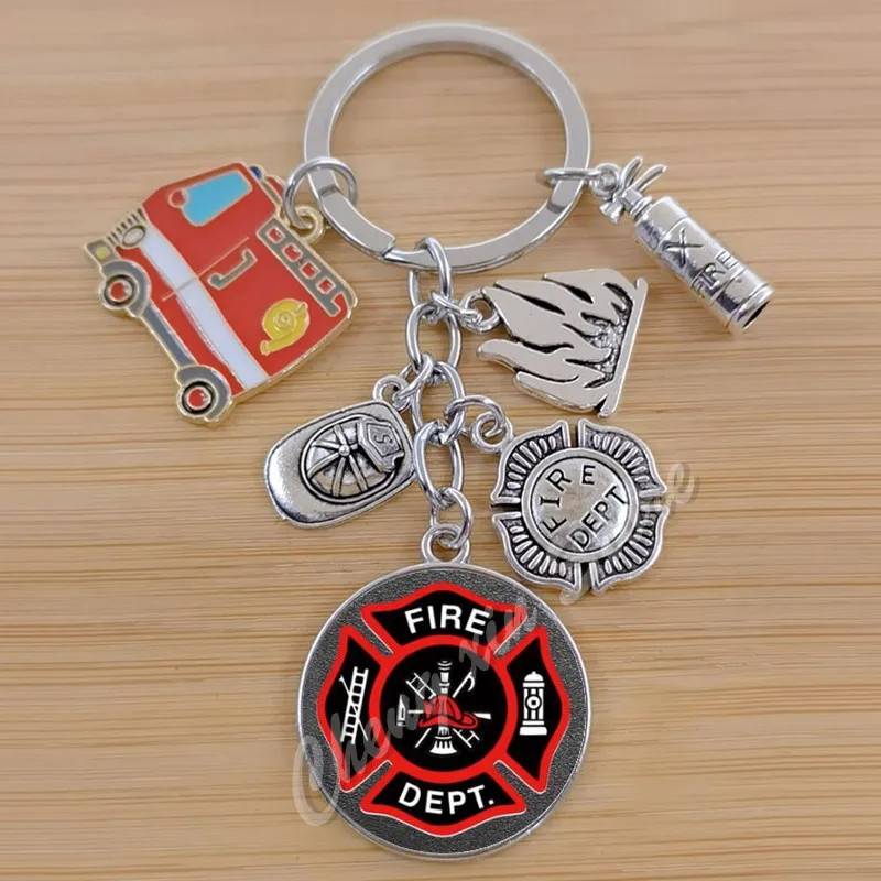 Enamel-fire-truck-fire-extinguisher-fire-hat-fire-department ...