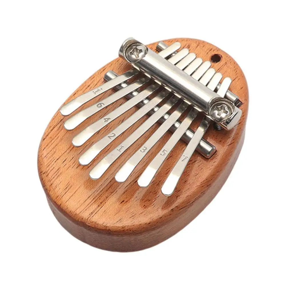 Mini Kalimba portátil, placa de 8 Sapele, Piano de pulgar Mbira Sanza ...