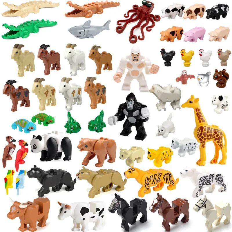 Zoo-95-Kinds-Of-Animal-Building-Blocks-Series-Whale-Cubs-Lion-Tiger ...