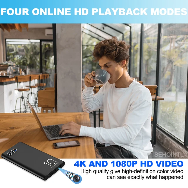 Ultra HD 4K Power Bank Camera Mini Security Wireless Micro Cameras ...